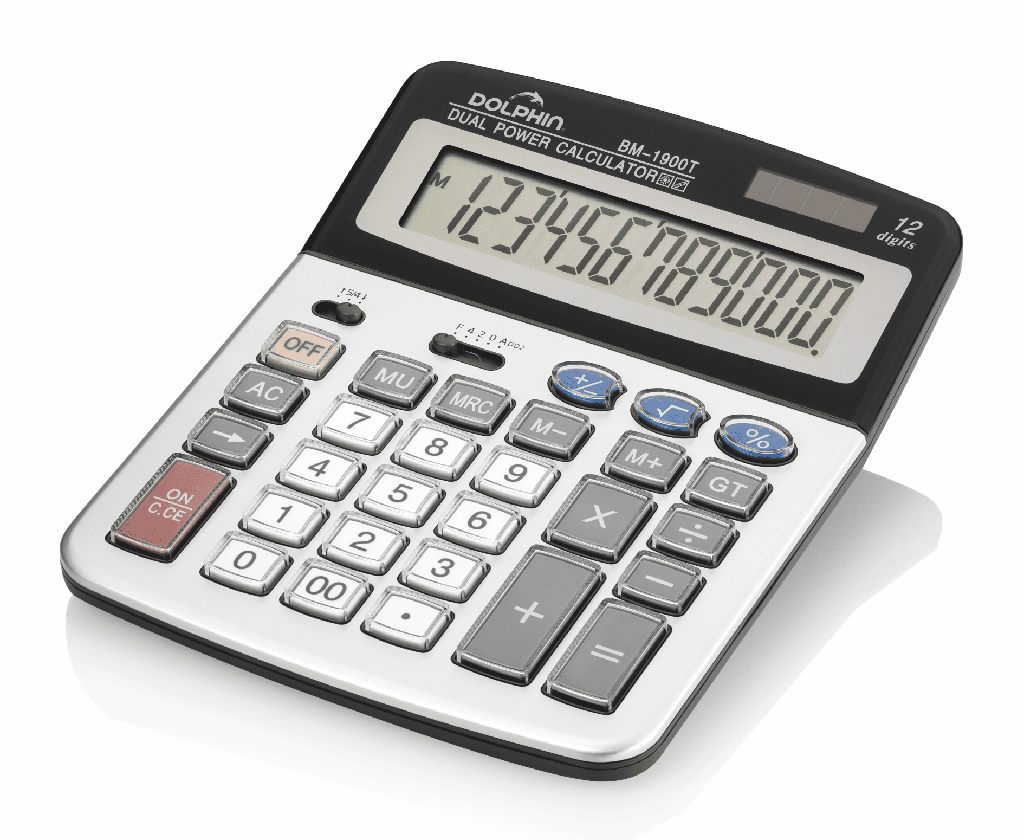 CALCULATRICE ADDITIONEUSE DOLPHIN BM-1900T | SOLUTIONS BOOKSHOP